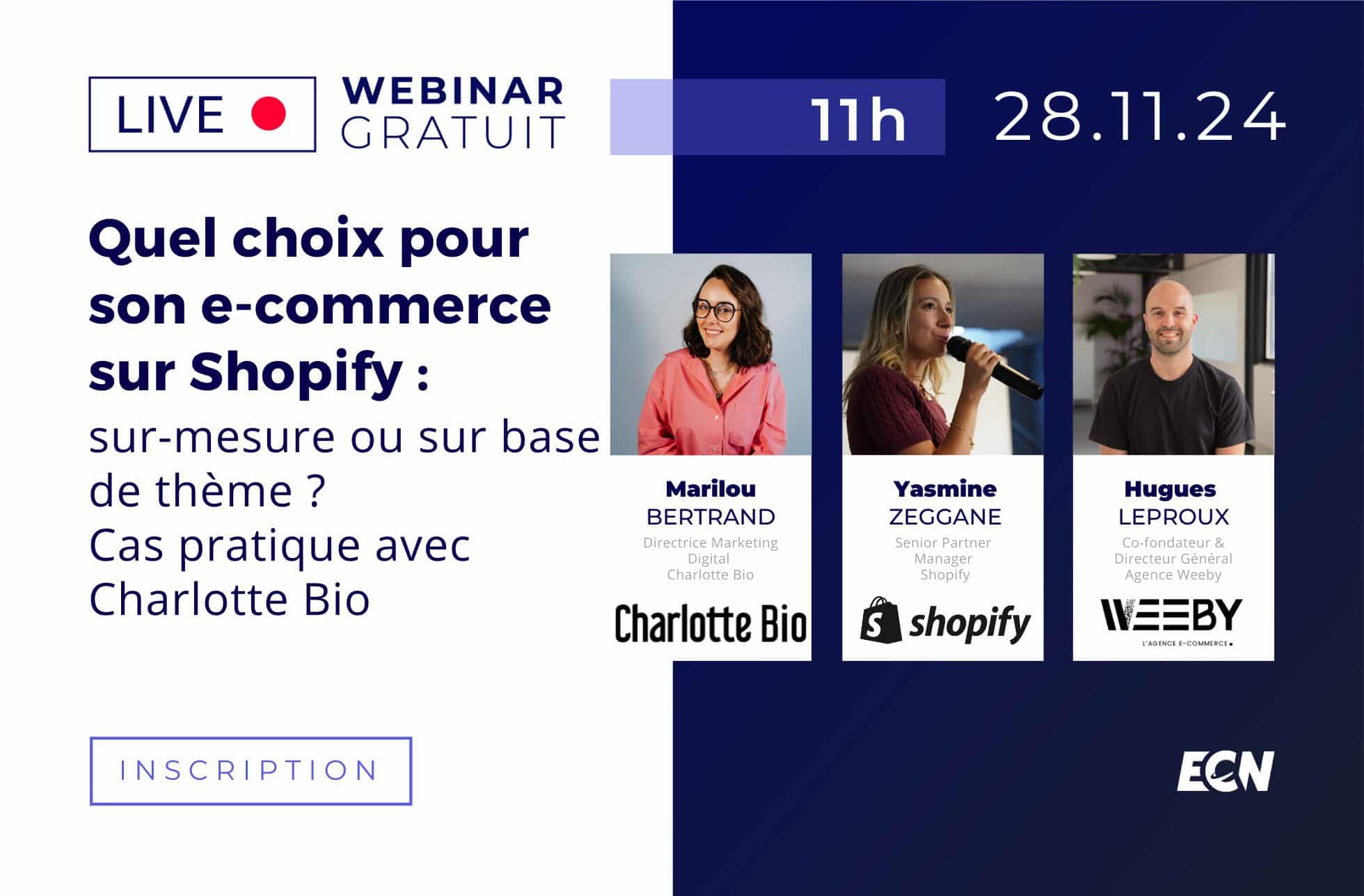E-commerce sur Shopify, le cas pratique avec Charlotte Bio
